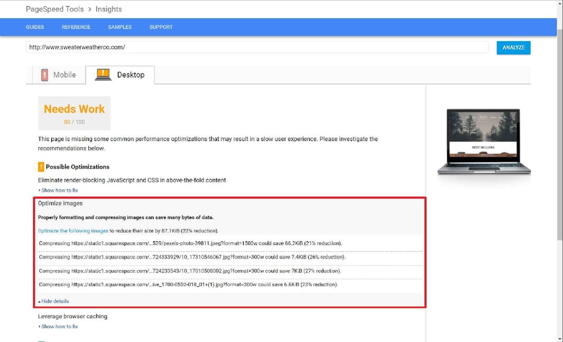 Improve Your Google Page Speed by Optimizing Your Images | Diagram